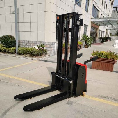Stand-on Full Electric Pallet Stacker - Henan Eleclift Machinery Co., Ltd.