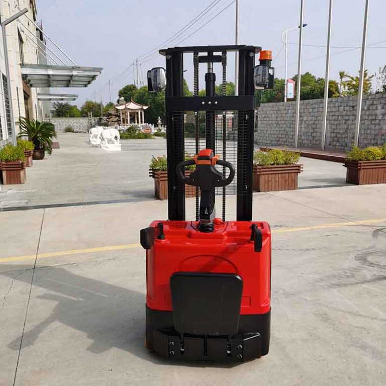 Stand-on Full Electric Pallet Stacker - Henan Eleclift Machinery Co., Ltd.